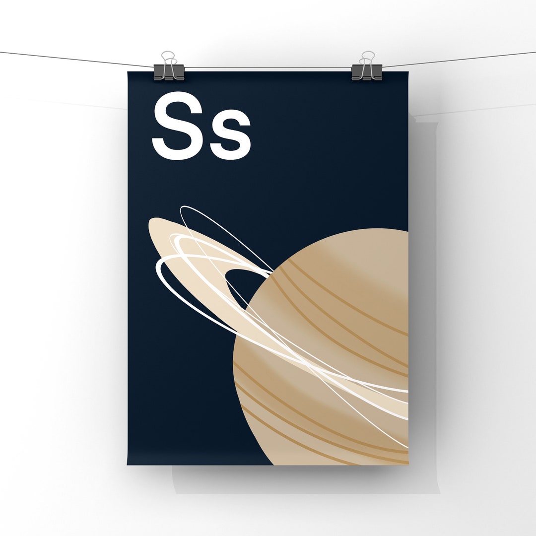 Saturn Print Digital Download - Etsy