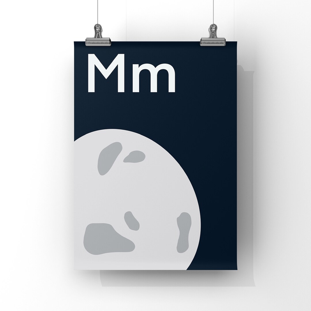 Mm Moon Alphabet Digital Download - Etsy