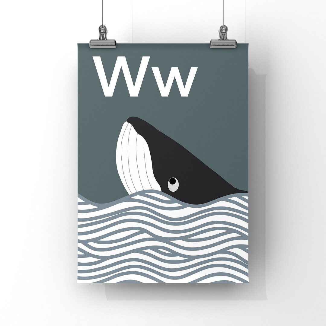 Ww Whale Alphabet Digital Download - Etsy