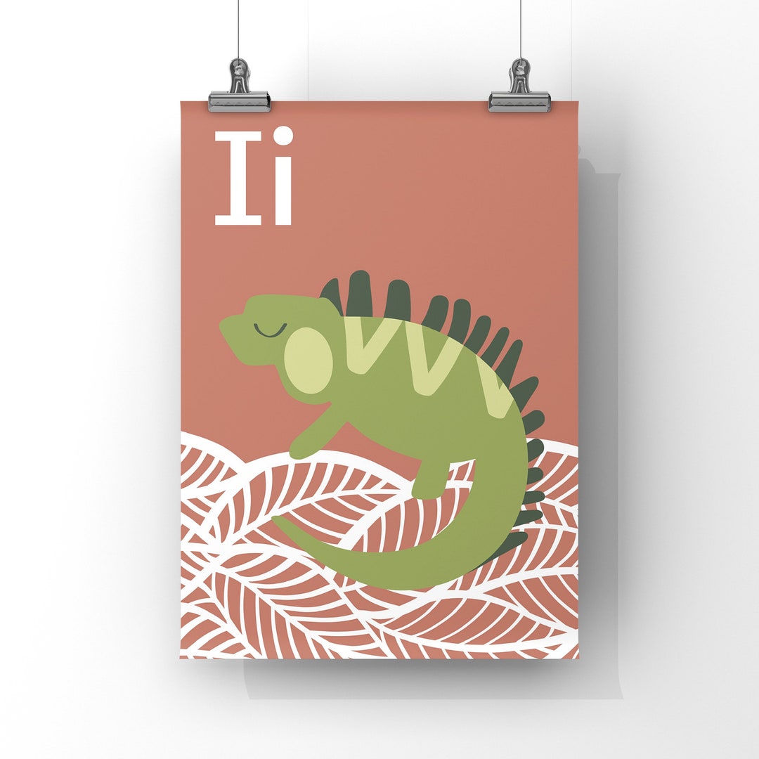 Ii Iguana Alphabet Digital Download - Etsy