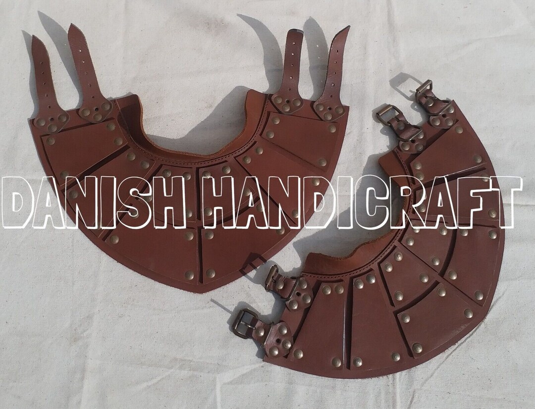 Handmade Medieval Leather Neck Gorget - Brown Arming Wear (large) - Etsy