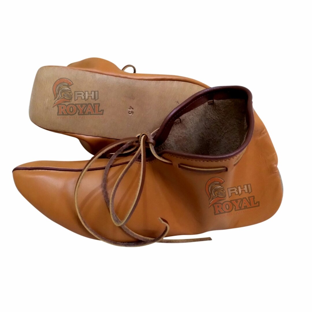 Handmade Leather Turn Shoes: Brown Lace-up Footwear - Etsy
