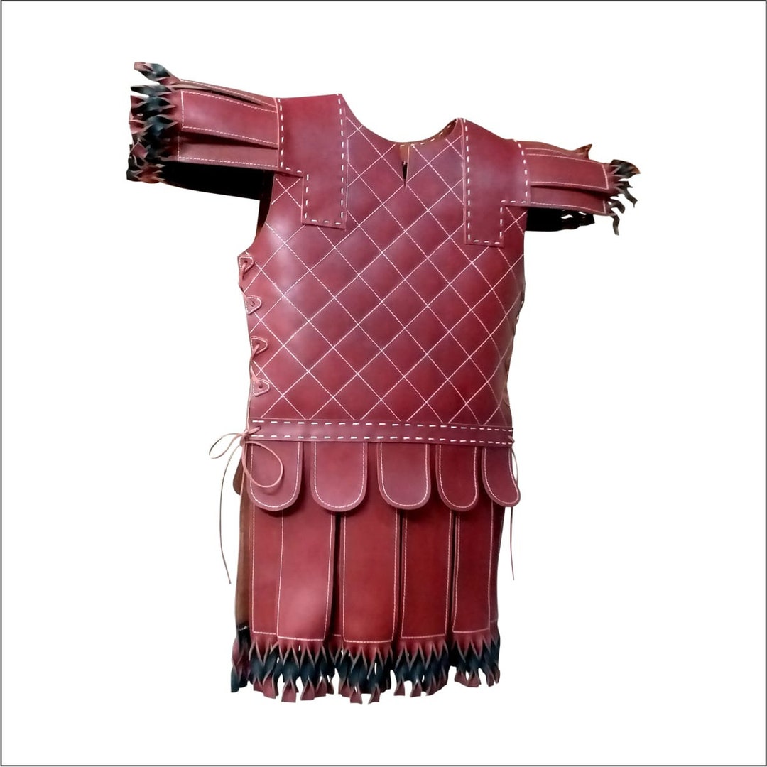 Medieval Leather Vest Arming Wear Leather Sabramalis Jacket Arming Wear ...