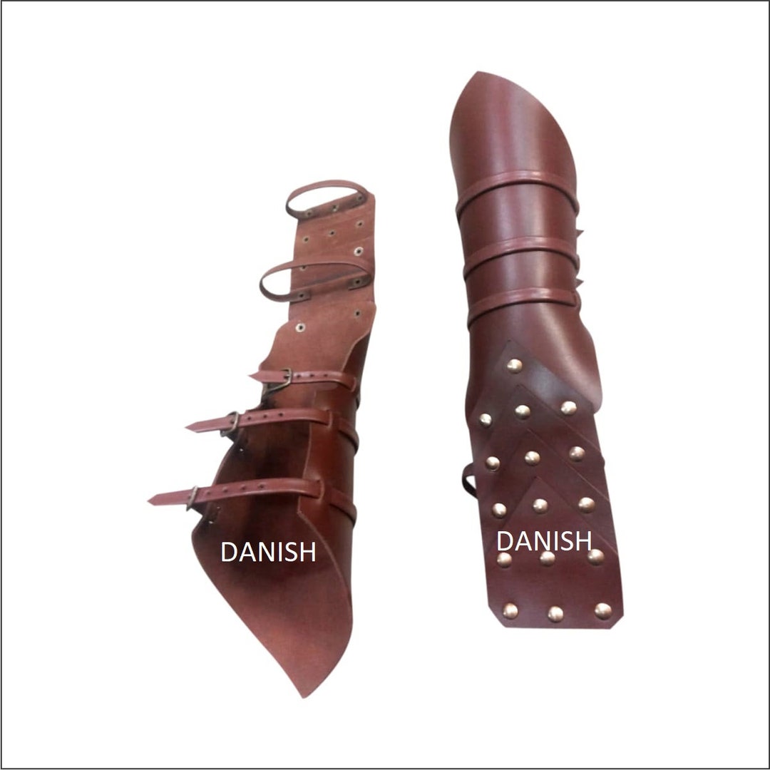 Handmade Leather Archer Bracers: Medieval Arm Guards Pair - Etsy New ...