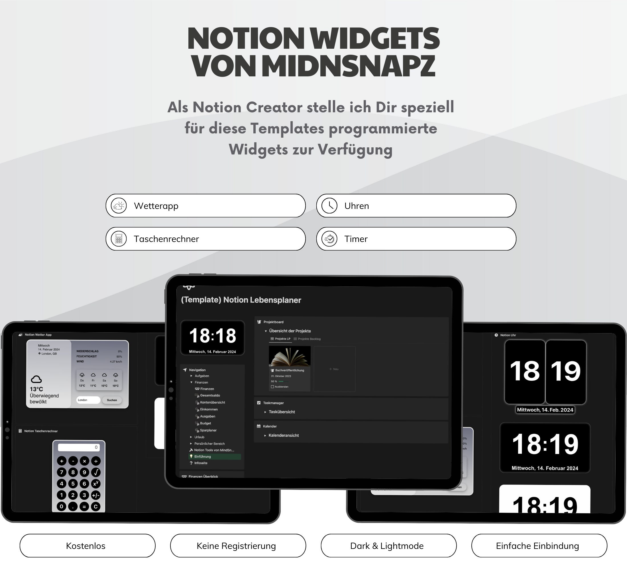 Notion Weekly Planner / Notion Planner / Notion Template German ...