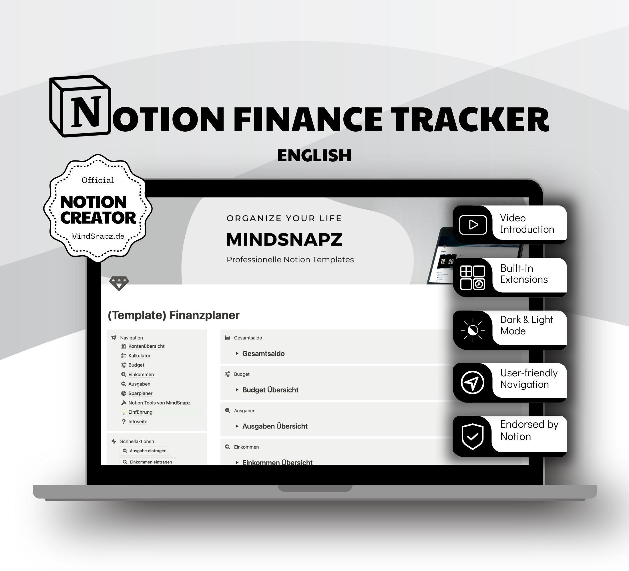 Notion Finance Tracker / Notion Expense Tracker / Notion Template for ...