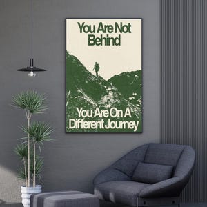 You Are Not Behind Motivational Wall Art Print - Etsy
