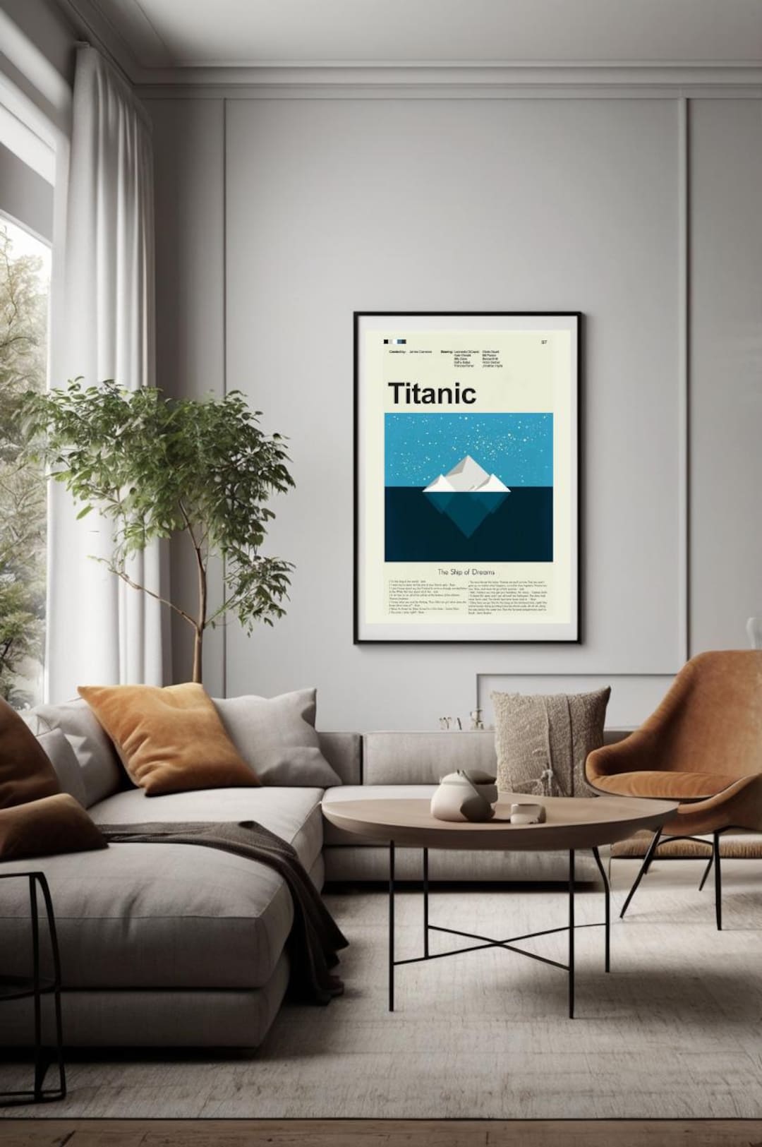 Titanic Minimalist Poster - Iconic Film Artwork for Movie Lovers - Etsy