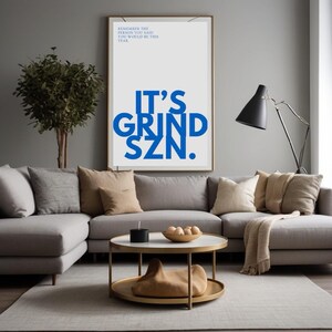 Grind Season Motivational Wall Art Poster - Etsy