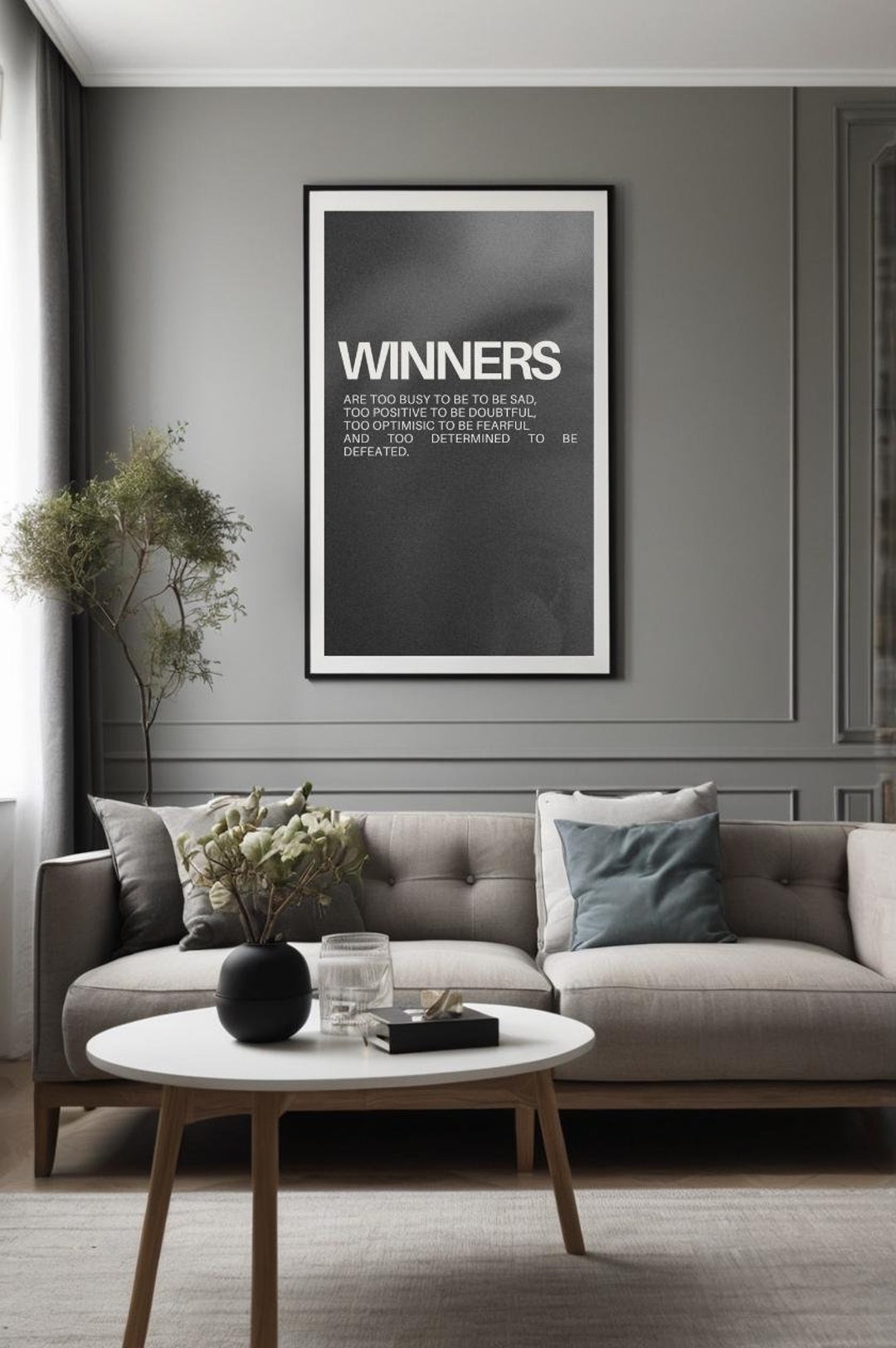 Winners Motivational Quote Wall Poster Art - Etsy