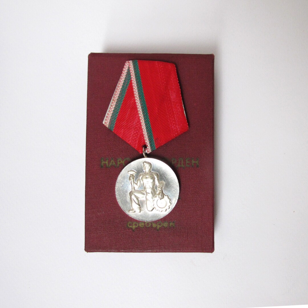 Collectible Communist Labor Award Medal Silver Plated From the 1970s ...