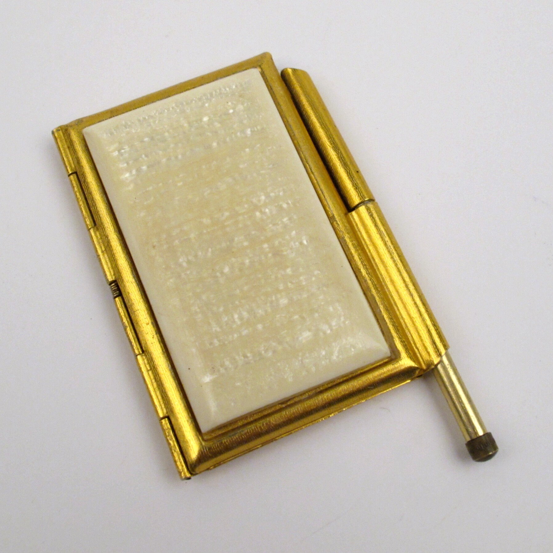 Vintage Antique Notebook Book Journal Metal Case Phone Numbers in ...