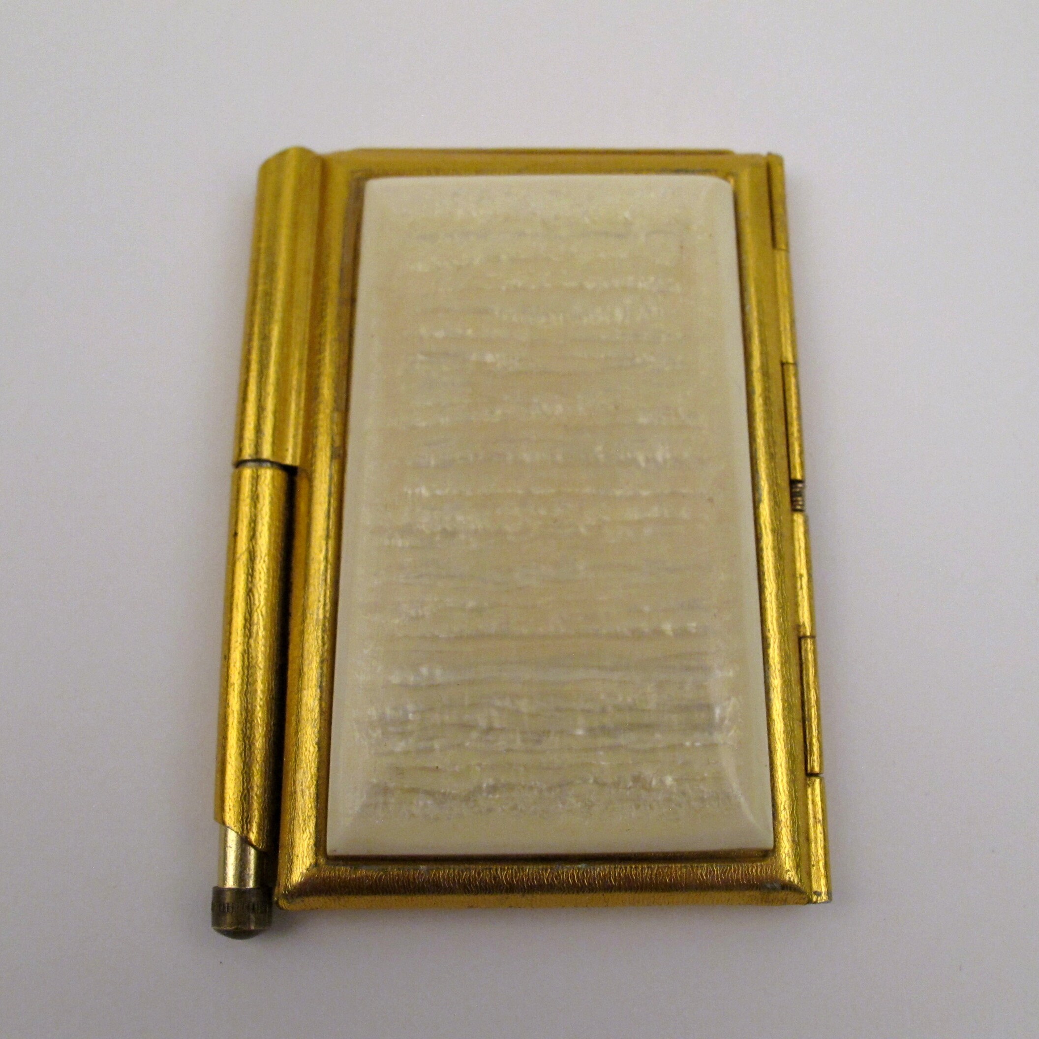 Vintage Antique Notebook Book Journal Metal Case Phone Numbers in ...