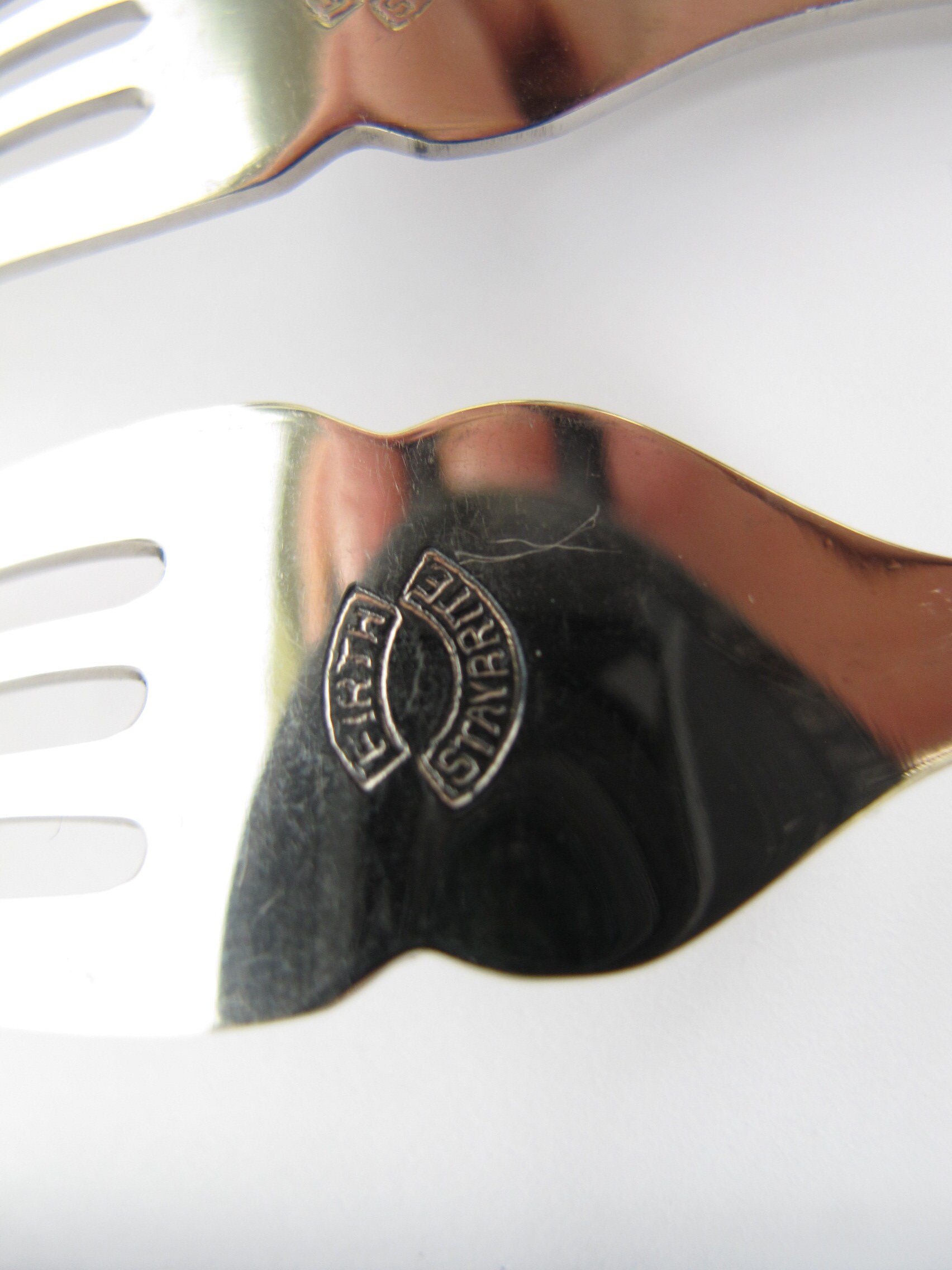 Firth Staybrite 1950s Vintage Set of 5 Pairs Knives and Forks Engraved ...