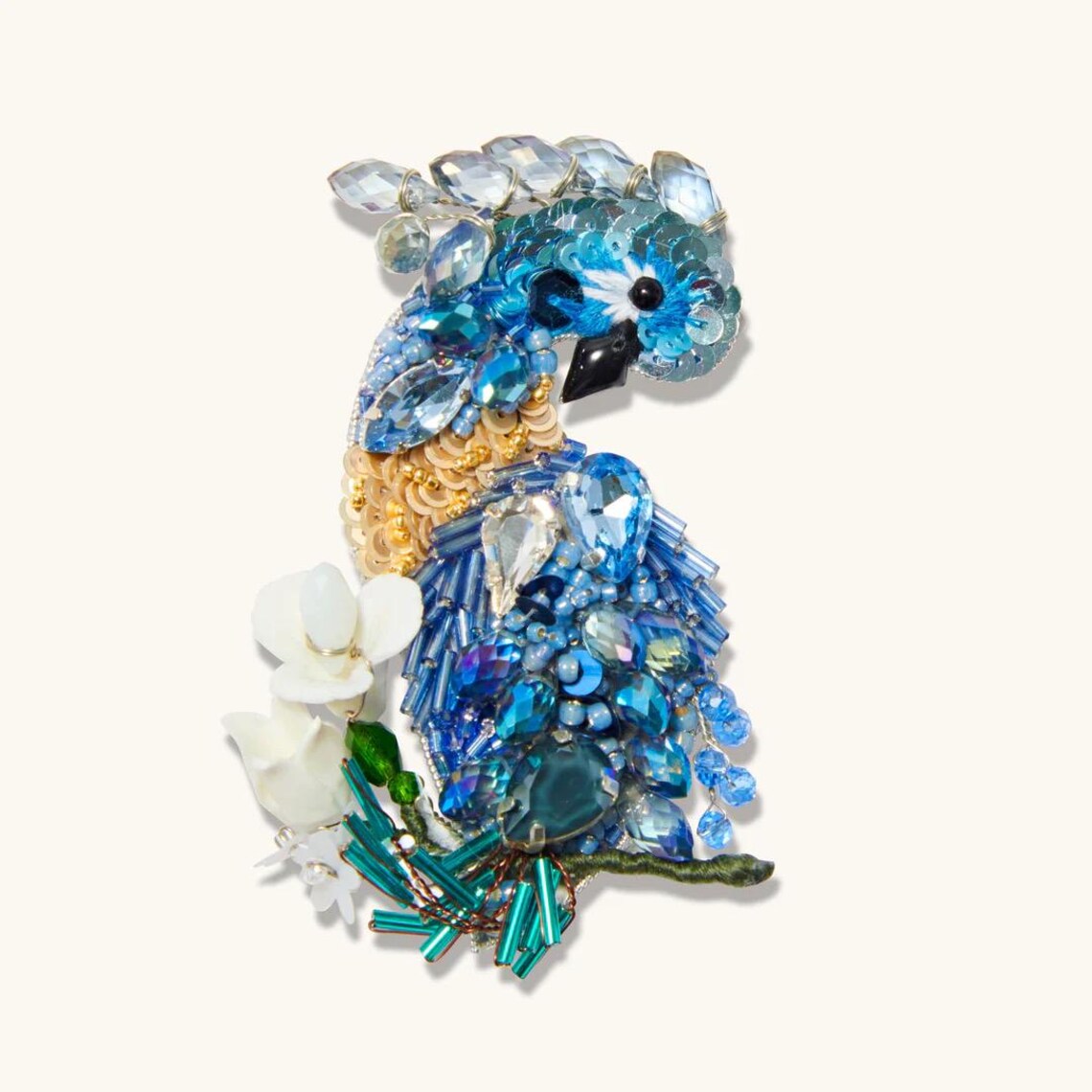 Peacock Brooch With Removable Tail - Etsy
