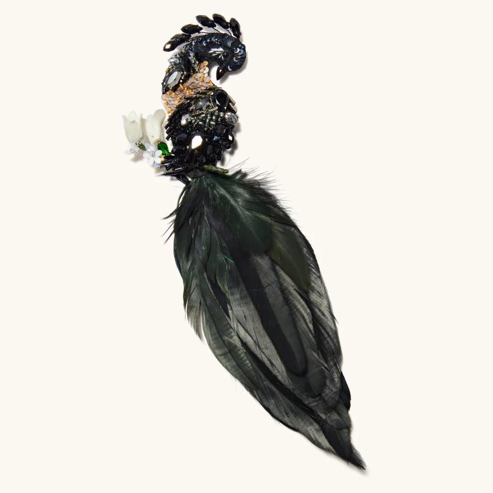 Peacock Brooch With Removable Tail - Etsy
