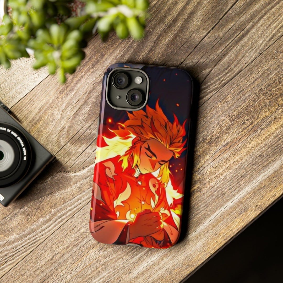 Phone Case Demon Slayer Rengoku - Etsy