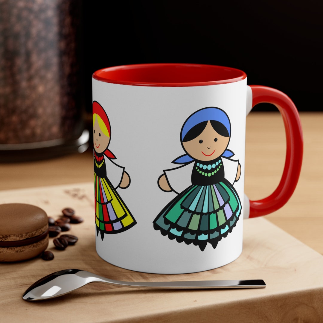 Polish Folk Flower Mug - Traditional Poland Gift, Slavic Art, Eastern ...