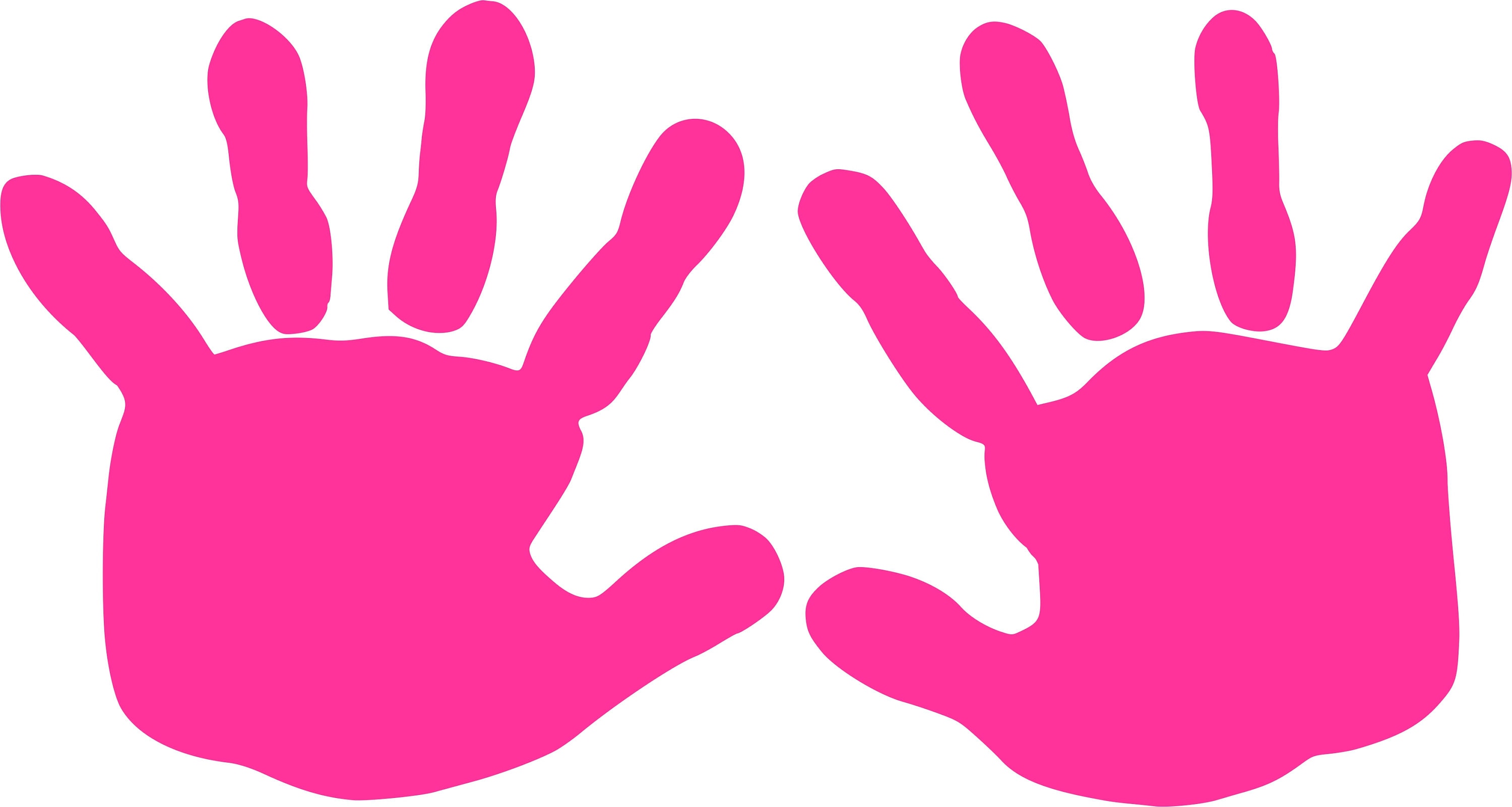 Baby Hands, Pink Hands, PNG, Kids Baby Hand Prints PDF, Hands JPG ...