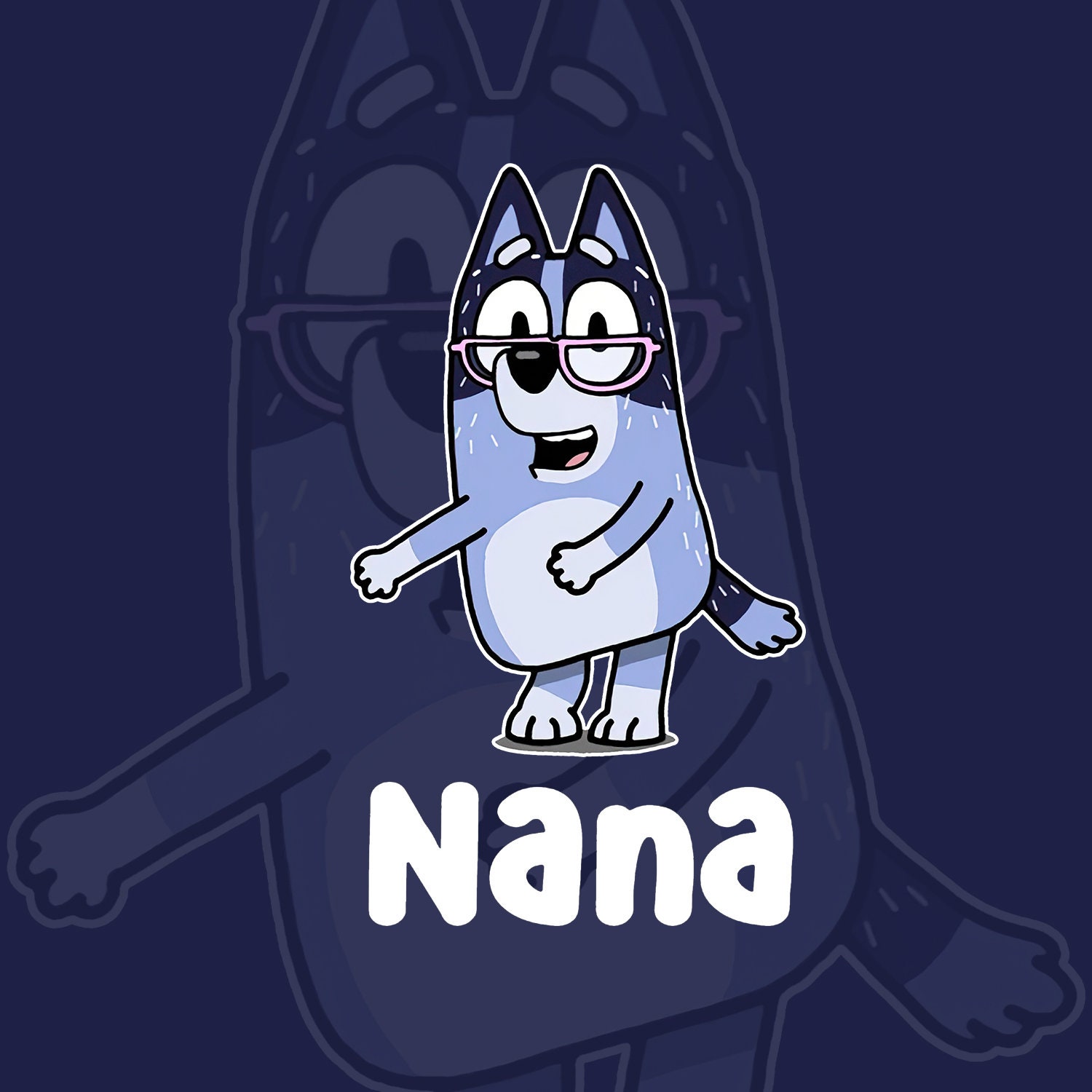 Bluey Nana PNG Bluey PNG File - Etsy