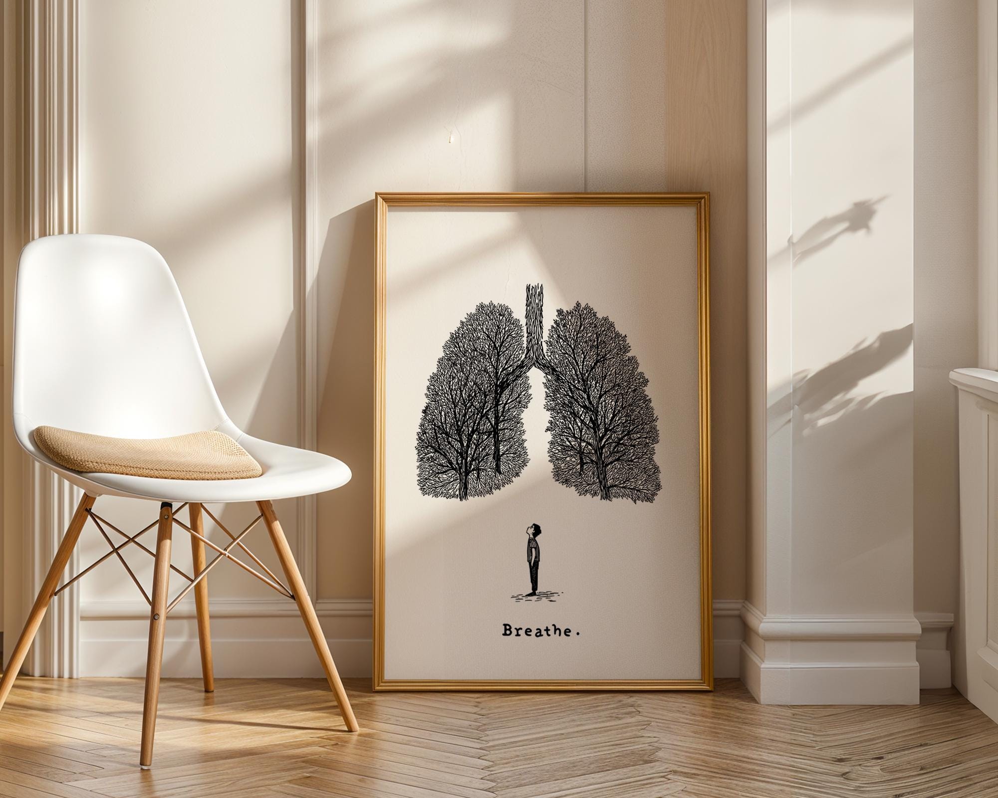 Tree Lungs "breathe" Art Print | Nature Inspired Human Anatomy Poster ...