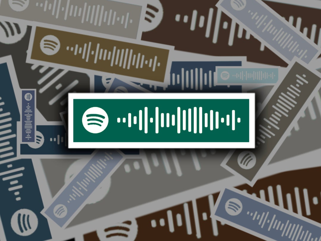 Personalised Custom Spotify Scannable Vinyl Decal Sticker - Code Link ...