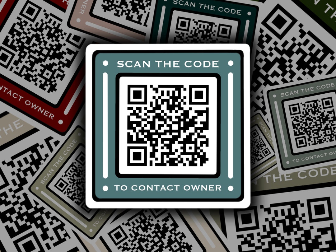 Custom Lost and Found Vinyl Decal Sticker (pack of 5) - Scannable QR ...