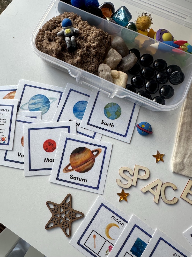 Space Sensory Kit: Little Play Tray - Etsy