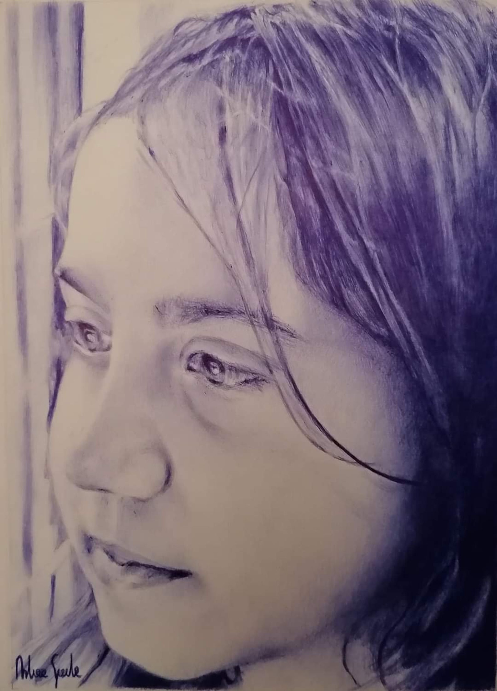Examples of Commissioned Portraits Ballpoint Pen on - Etsy