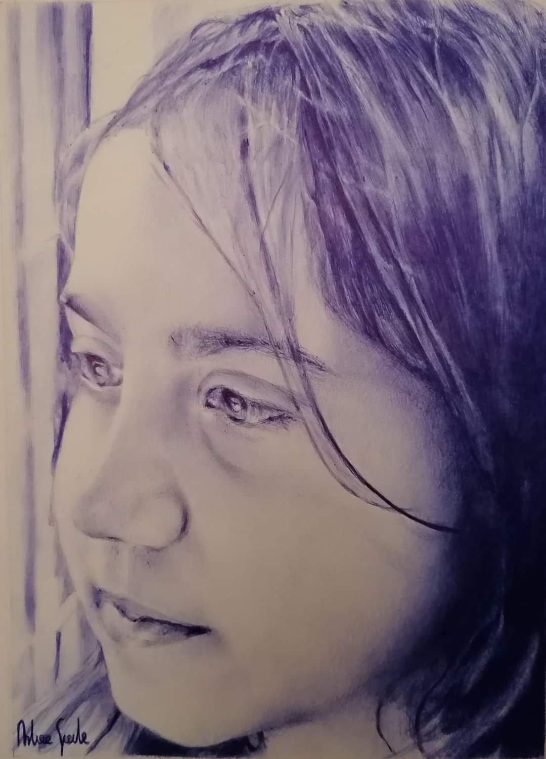Examples of Commissioned Portraits Ballpoint Pen on - Etsy
