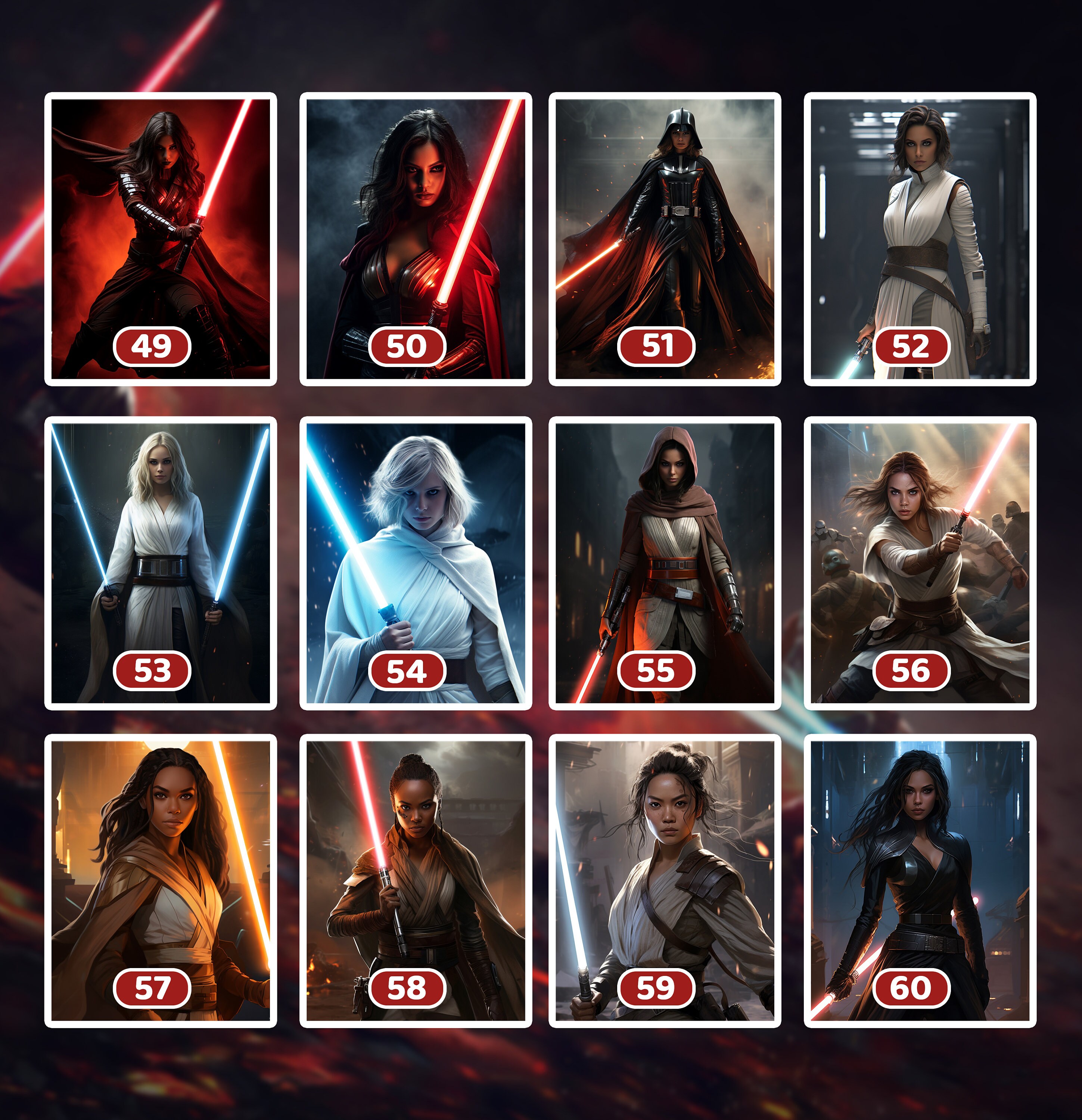 Custom Star Wars Portrait From Photo, Personalized Portraits, Jedi ...