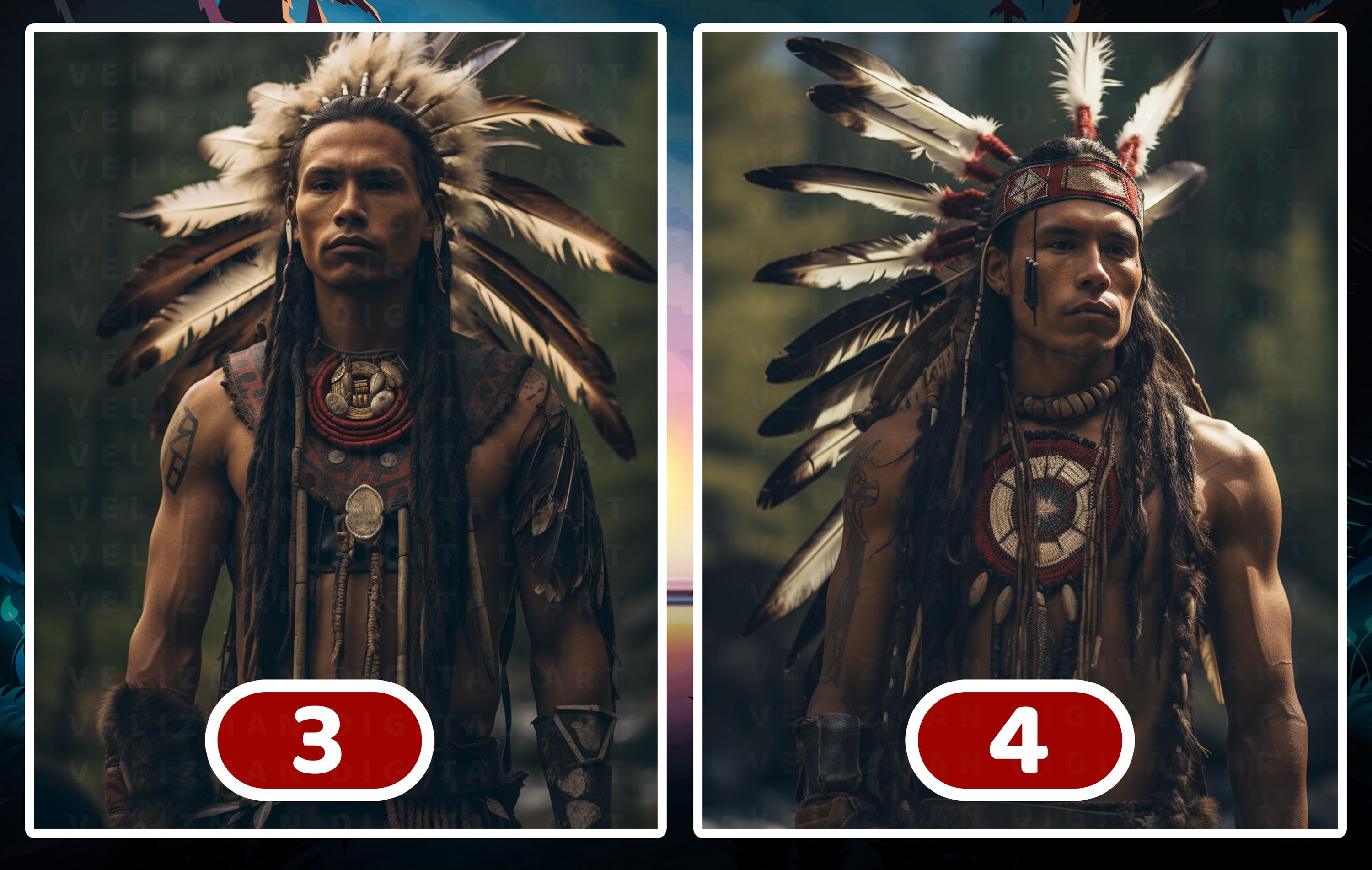 Custom Native American Portrait, Indian Portrait, Personalized ...