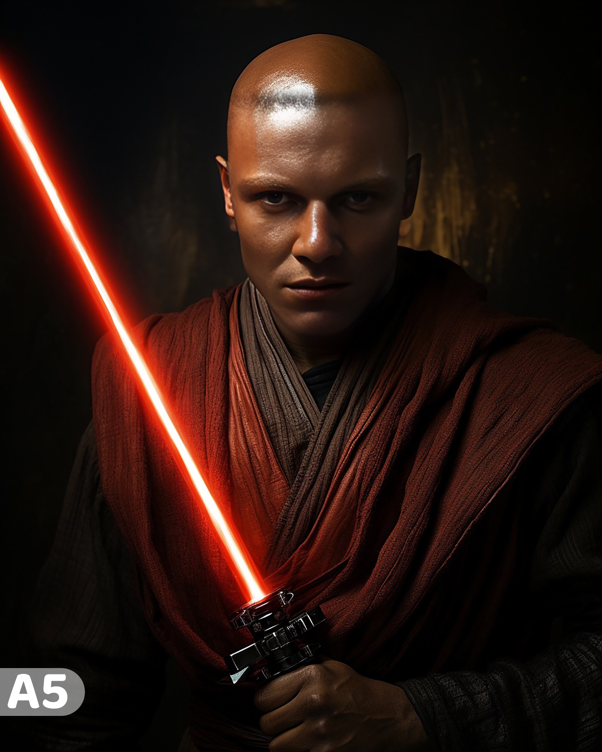 Custom Realistic Star Wars Portrait, Personalized Face Swap (digital ...