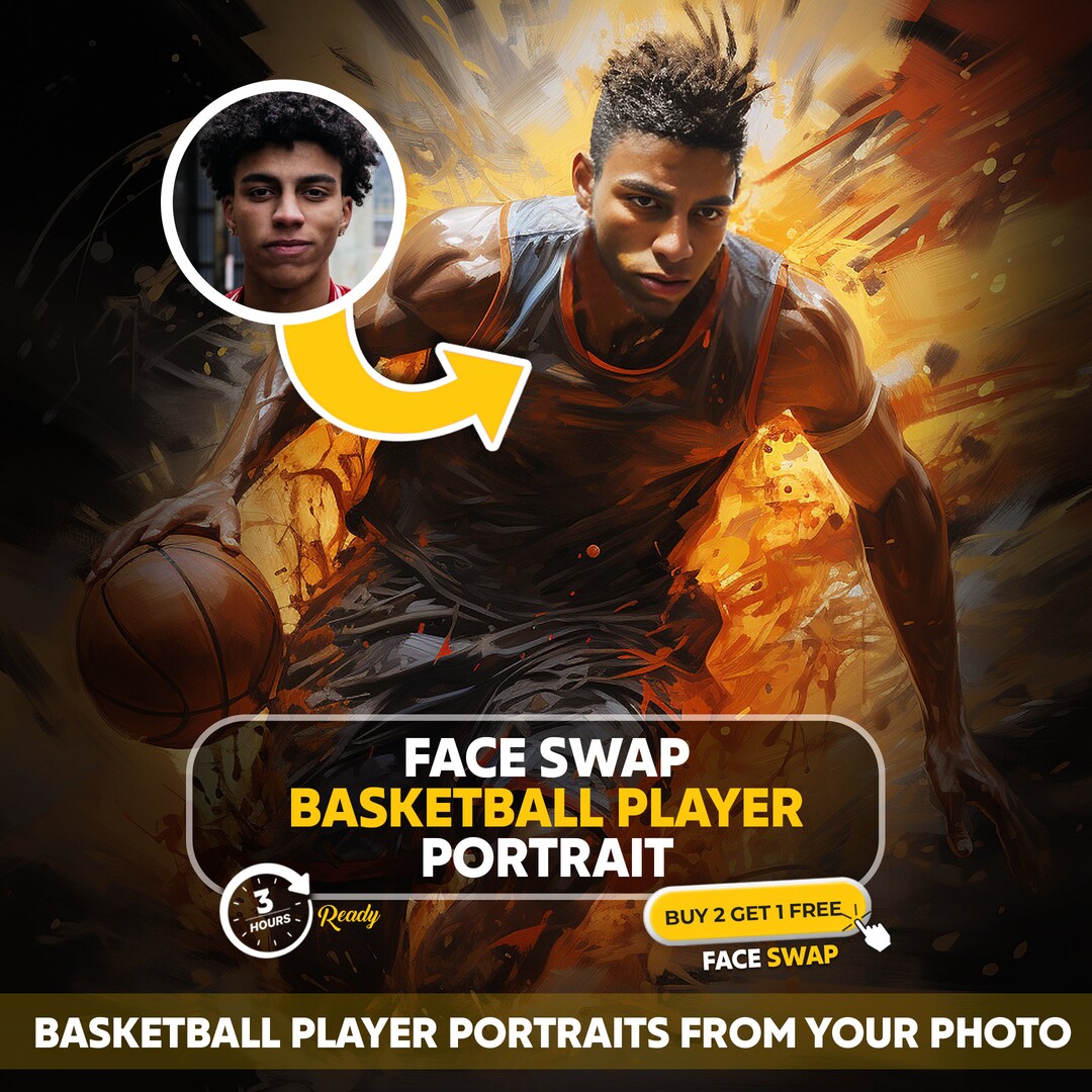 Custom Basketball Player Portrait, Personalized Portraits, Portrait ...