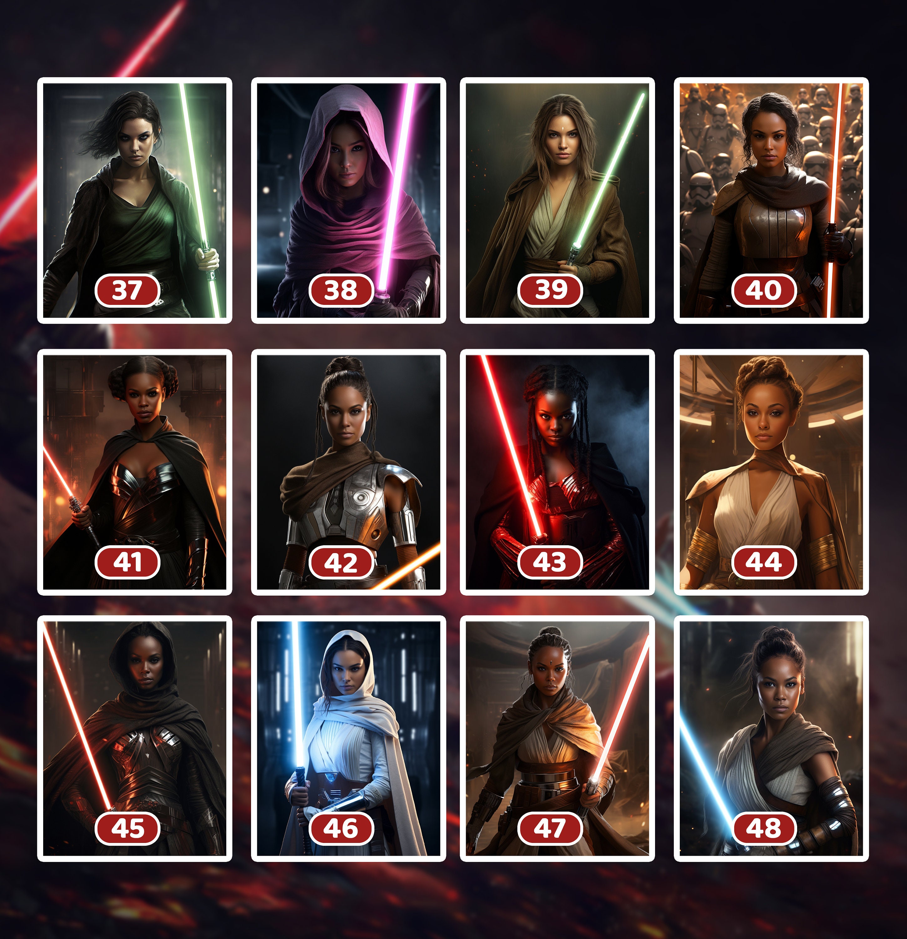 Custom Star Wars Portrait From Photo, Personalized Portraits, Jedi ...