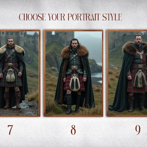 Custom Scottish Portrait From Photo, Gift for Him, Personalized ...