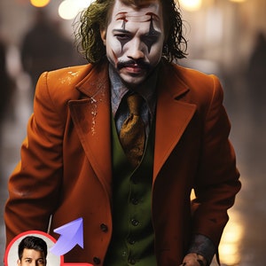 Custom Realistic Joker Portrait, Personalized Portraits, Joker Portrait ...