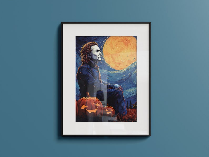 Halloween Michael Myers Printable Art Digital Download, Michael Myers ...