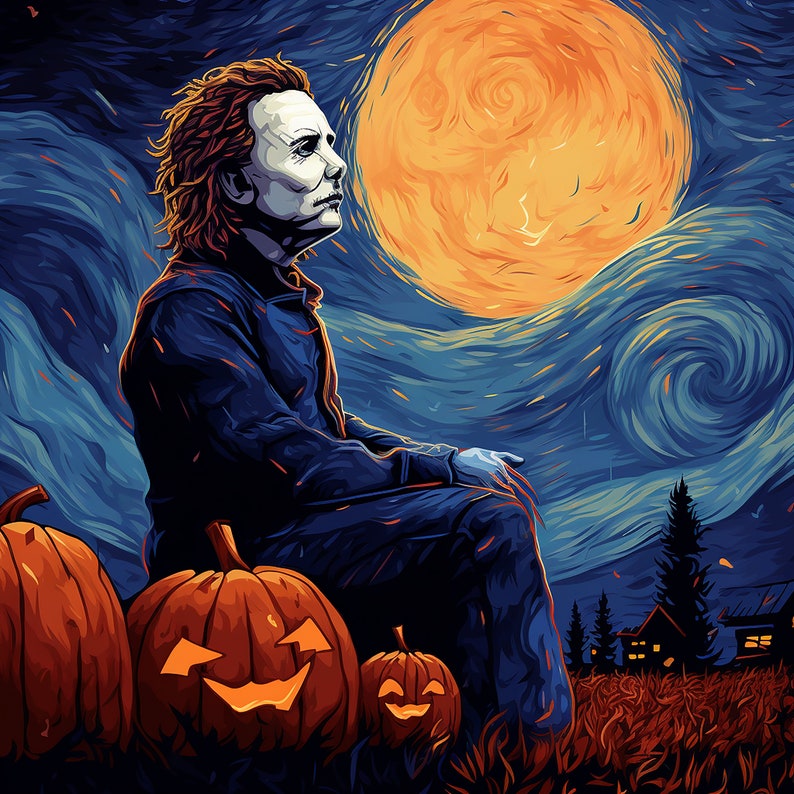 Halloween Michael Myers Printable Art Digital Download, Michael Myers ...