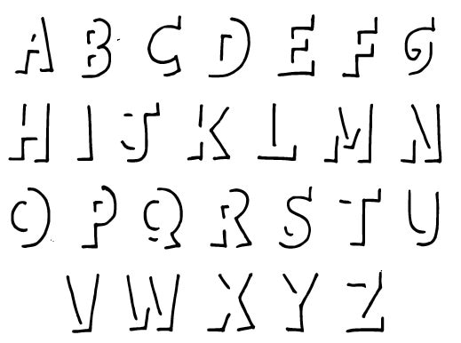 Shadow Lettering Font - Etsy