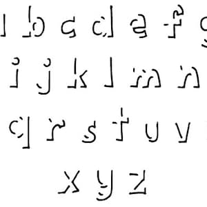 Shadow Lettering Font - Etsy