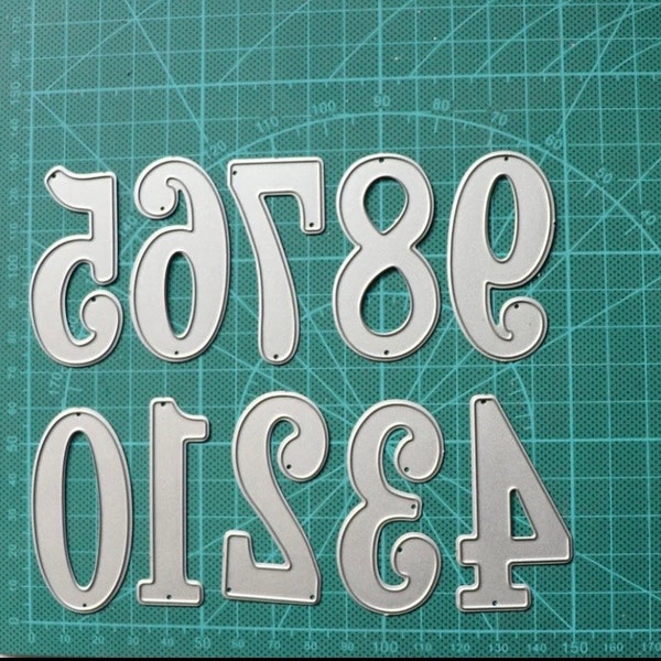 Number Dies for Card Making - Etsy