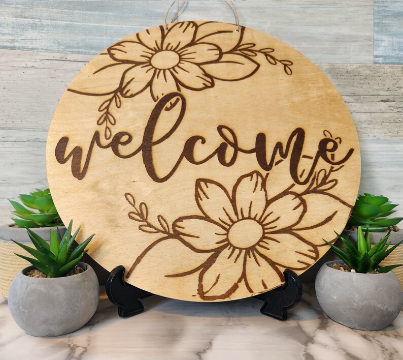 Welcome Sign, Welcome, Custom Sign, Sunflower Welcome Sign, Welcome ...