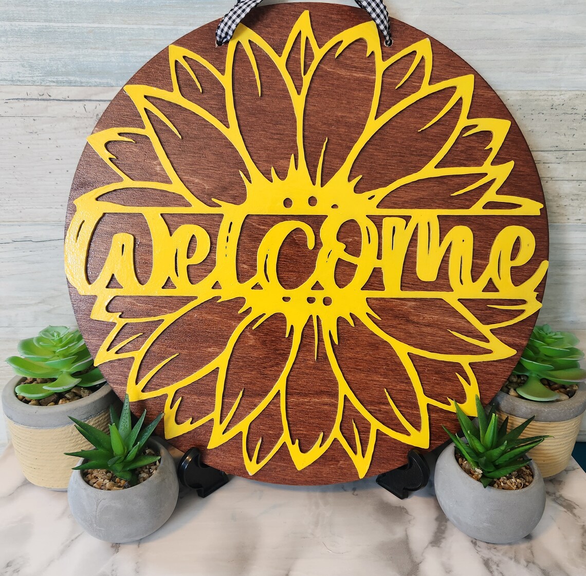 Welcome Sign, Welcome, Custom Sign, Sunflower Welcome Sign, Welcome ...