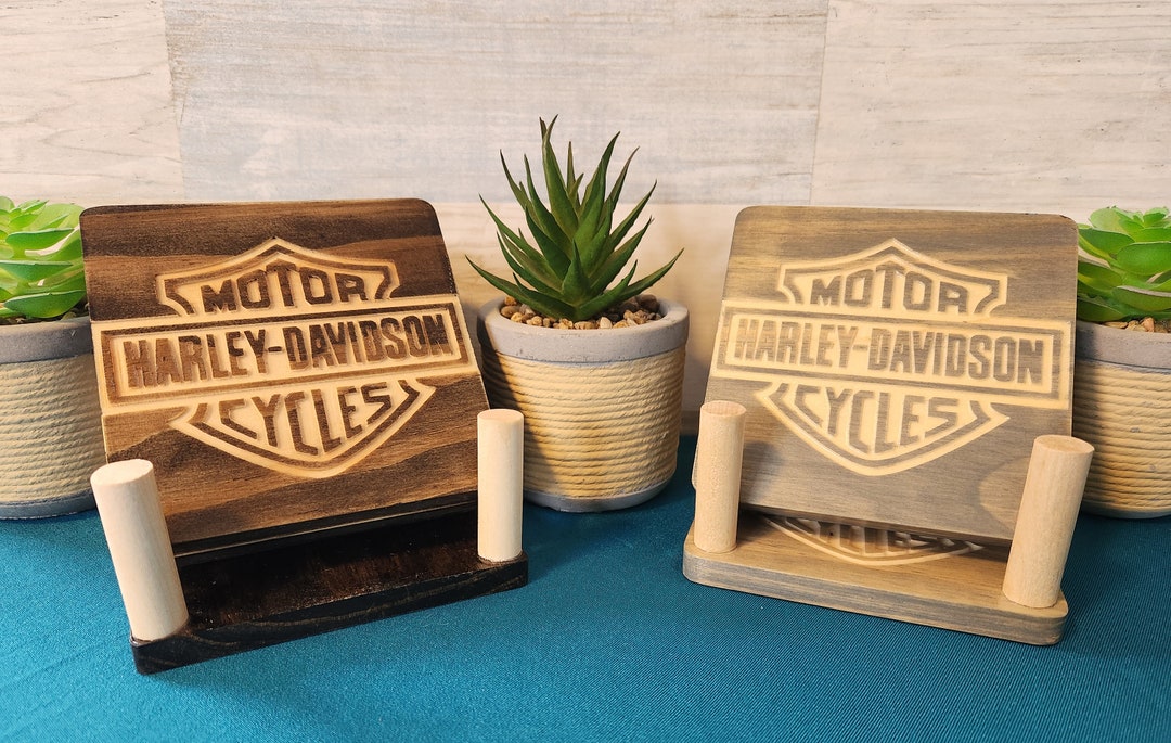Harley Davidson Coasters, Harley Davidson Wood Coasters, Engraved ...
