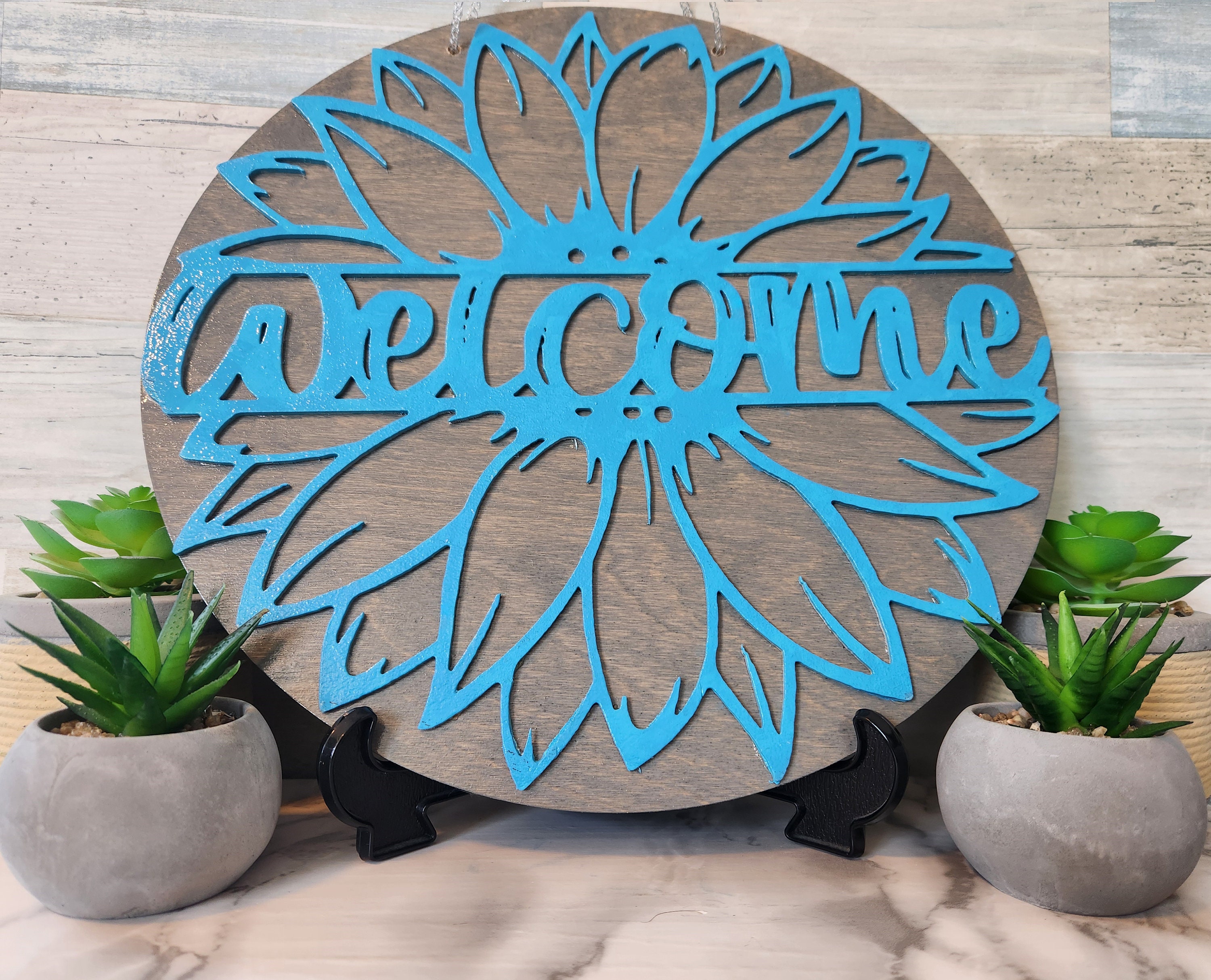 Welcome Sign, Welcome, Custom Sign, Sunflower Welcome Sign, Welcome ...