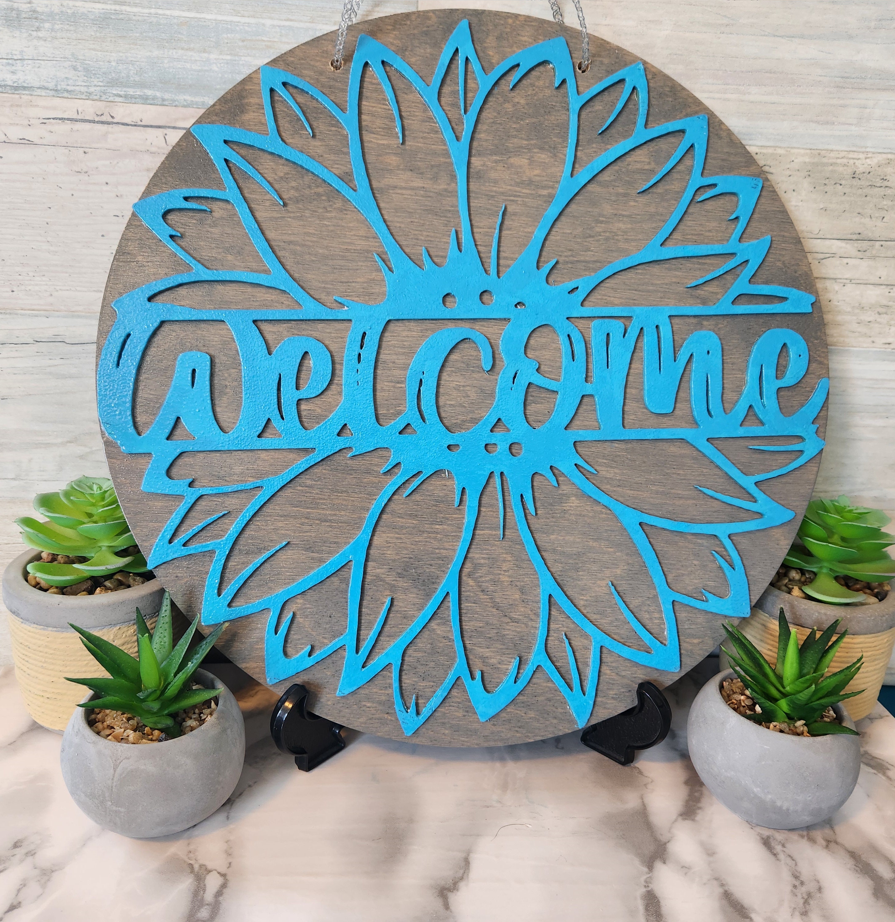 Welcome Sign, Welcome, Custom Sign, Sunflower Welcome Sign, Welcome ...