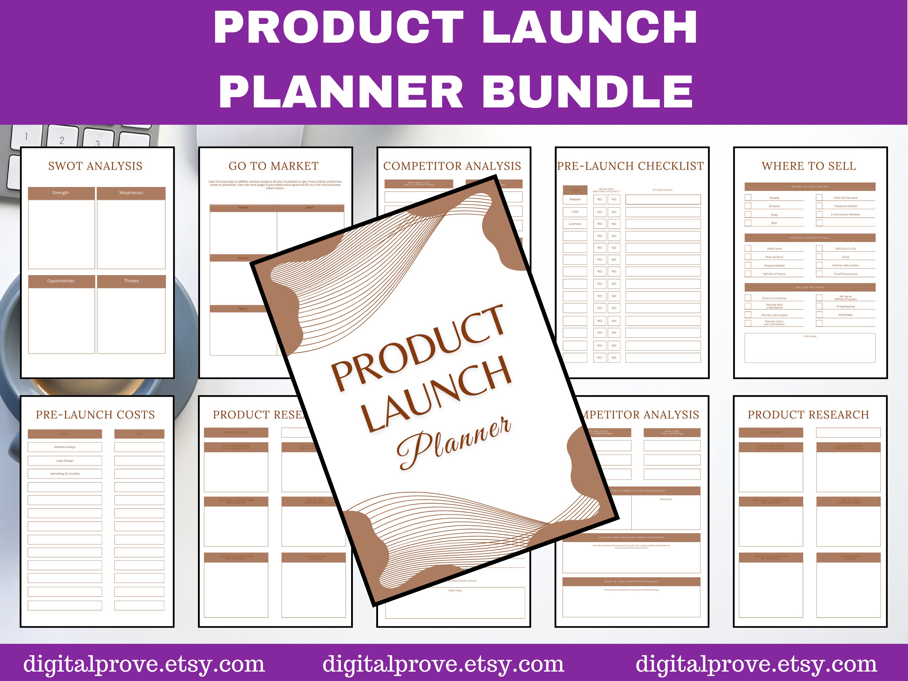 Product Launch Planner Bundle With PLR and Resell Rights - Etsy