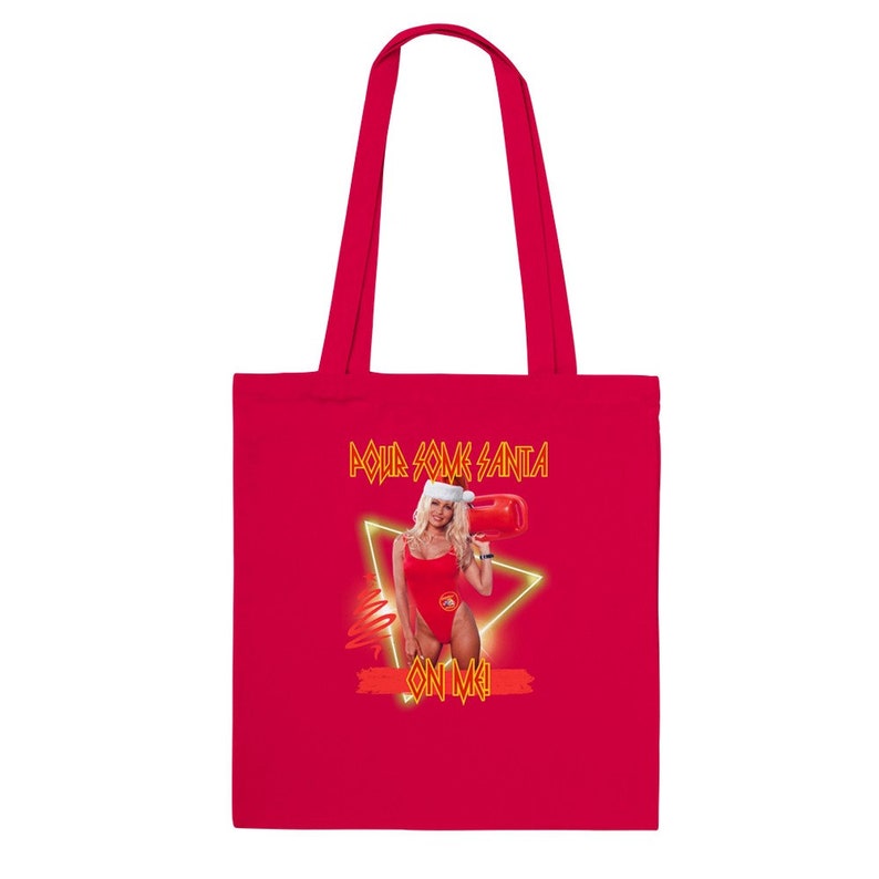 Pamela Anderson X Def Leppard Christmas Tote Bag! Baywatch / Pour Some ...