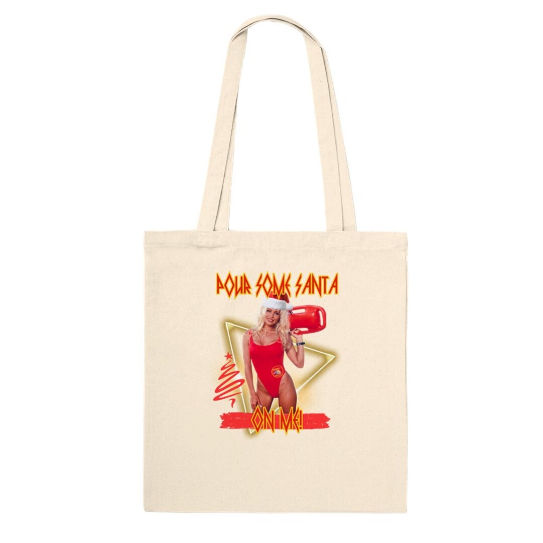 Pamela Anderson X Def Leppard Christmas Tote Bag! Baywatch / Pour Some ...